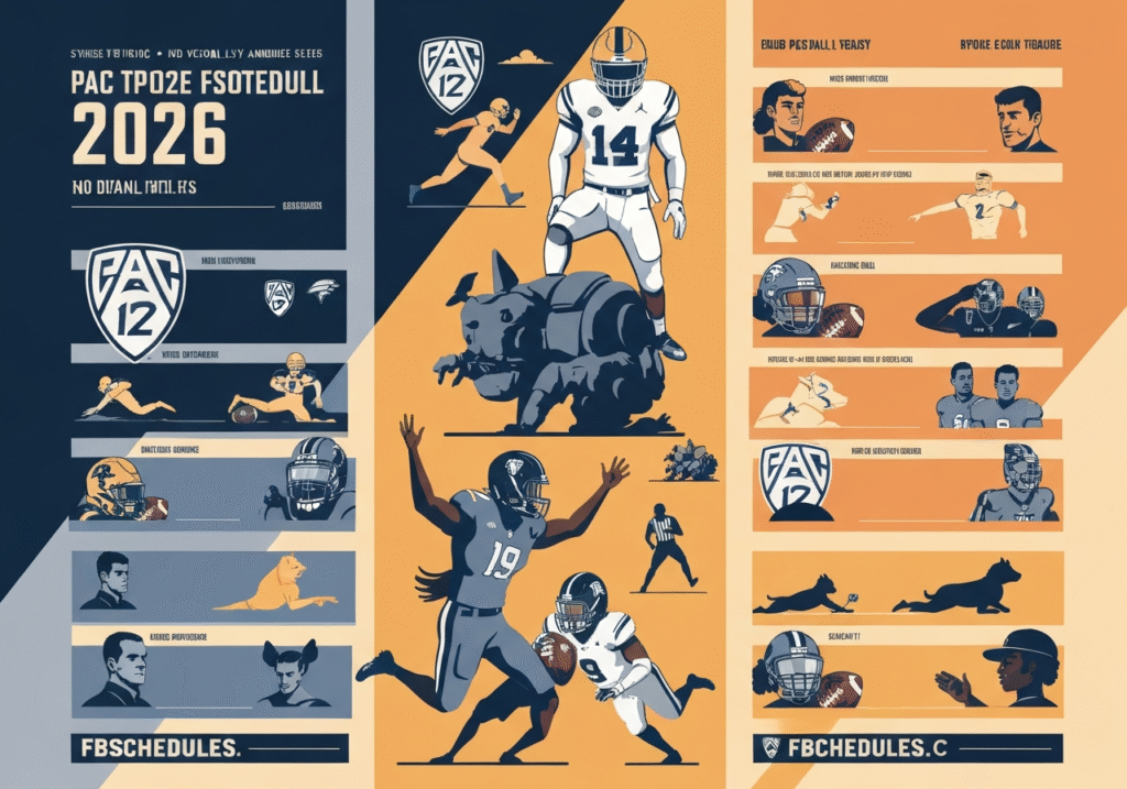 2026 Pac-12 Football Schedule Announced — Pac-12 Insider